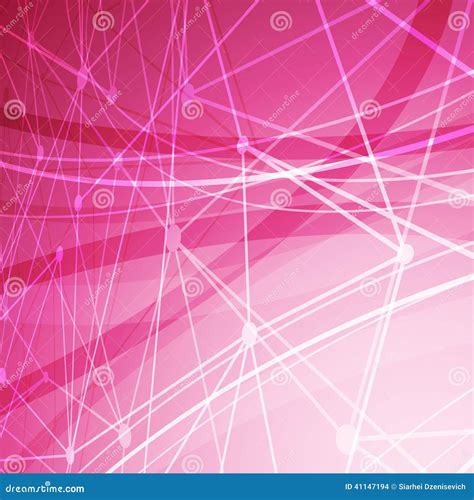 Abstract Molecule Structure Bright Background Stock Vector
