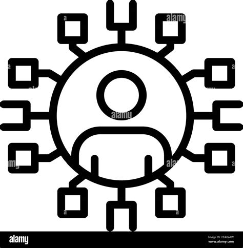 Restructuring Scheme Icon Outline Style Stock Vector Image And Art Alamy