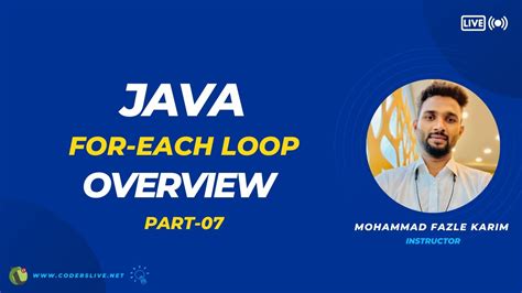 127 Java For Each Loop With Implementation Java Javatutorial Bangla