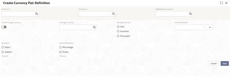 Create Currency Pair Definition