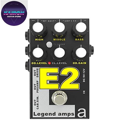 Amt Electronics E2 Guitar Pedal Preamp Cab Sim Distortion Reverb