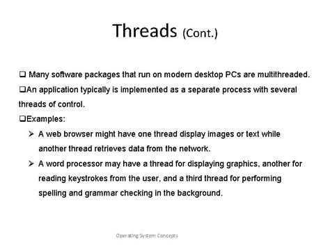 Chapter Threads Overview Multithreading Models Threading Issues