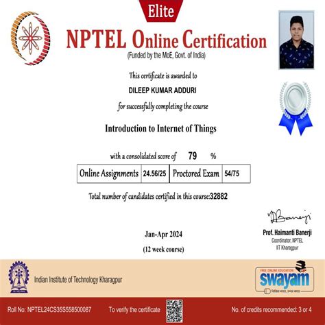 dileep kumar adduri on linkedin nptel swayam