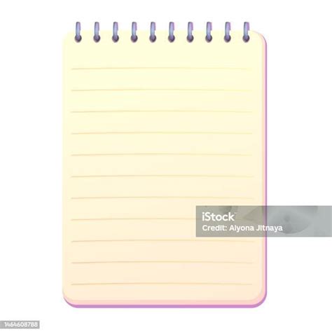 일기 흰색 배경에 격리된 만화 스타일의 상위 보기로 된 메모장 책갈피와 나선형 일일 플래너로 예약하십시오 벡터 그림 가까운에 대한 스톡 벡터 아트 및 기타 이미지 Istock