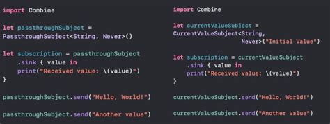Sufyan Qasim On Linkedin Passthroughsubject Currentvaluesubject Swift Swiftui Combine