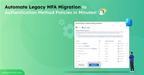 Automate Legacy Mfa Migration To Authentication Method Policies