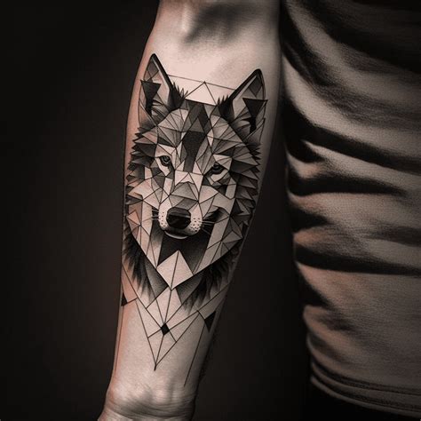 Forearm Lone Wolf Tattoo