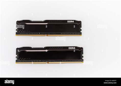 Ram Ddr4 Memory Modules On White Background Main Component Of Desktop
