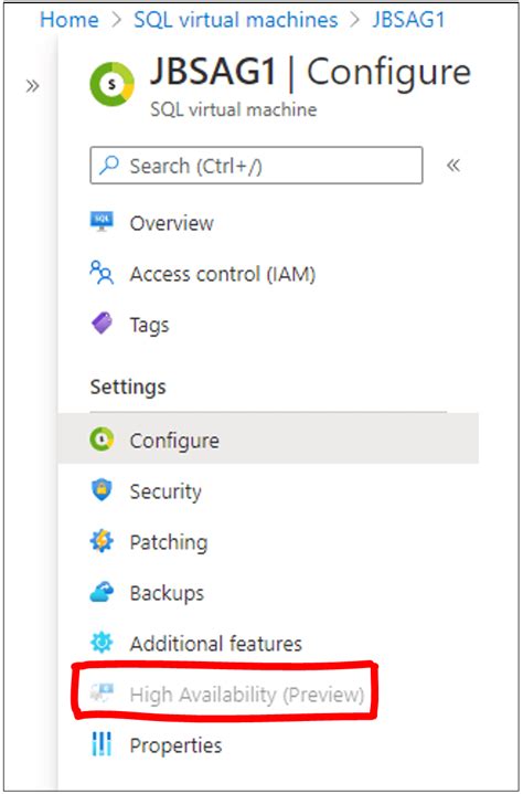 sql server iaas agent extension security tab not populated