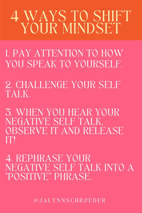 4 Ways To Shift Your Mindset — Jalynn Schroeder