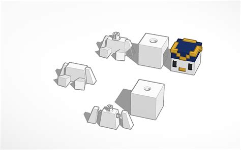 3d Design Cute Blocky Character Tinkercad