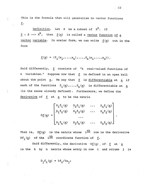 SOLUTION Derivatives Of Vector Functions Studypool