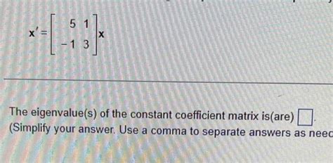 Solved Differential Equationsfind The General Solution Of