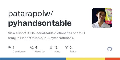 Pyhandsontable A Database Viewer For Jupyter Notebook In Handsontable Relationships Json