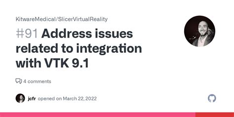 Address Issues Related To Integration With Vtk Issue Kitwaremedical
