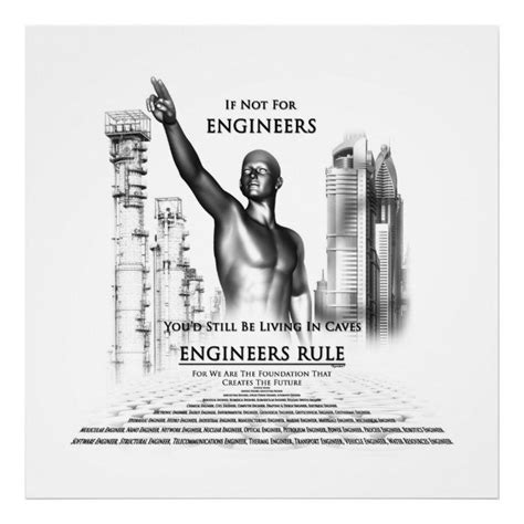 Engineers Rule Archival Poster Zazzle
