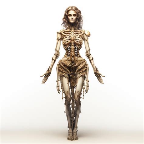 Premium Ai Image Arafed Female Skeleton With A Skeleton Body And A Skeleton Head Generative Ai