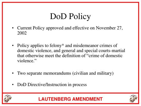 Ppt The Lautenberg Amendment Powerpoint Presentation Free Download