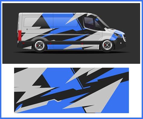 Premium Vector A Bold And Confident Sports Car Wrap Design For The