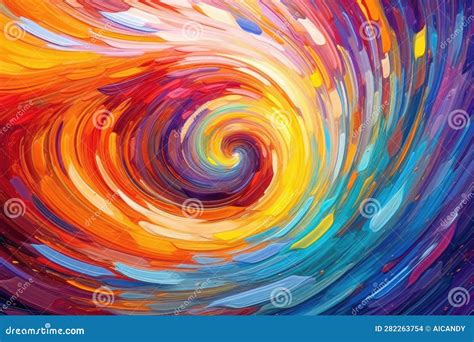 Abstract Background Resembling A Swirling Vortex Of Vibrant Colors Drawing The Viewer Into A