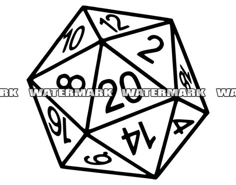 D20 Dice Svg D20 Dice Cut File D20 Dice Dxf D20 Dice Png D20 Dice