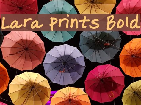 Lara Prints Bold Font FFonts Net