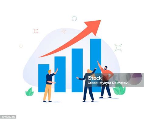 비즈니스 성장 매출 및 이익 성장 또는 진전을 증가시켜 목표와 목표를 달성하고 개선 또는 개발하여 촉진하십시오 성공에 대한 스톡 벡터 아트 및 기타 이미지 Istock