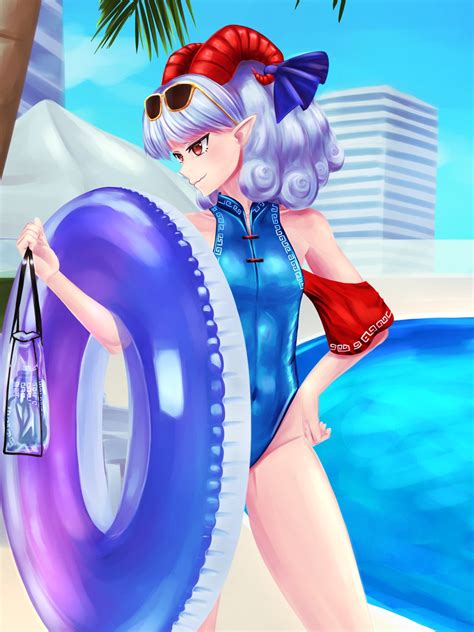 Rule 34 Armpits Female Leotard Mikotouca Small Breasts Swimsuit Thick