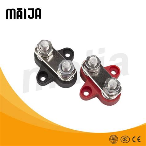 Red Black Power Distribution Terminal Block Connect Bus Bar Positive