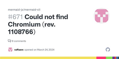 Could Not Find Chromium Rev 1108766 · Issue 671 · Mermaid Jsmermaid Cli · Github