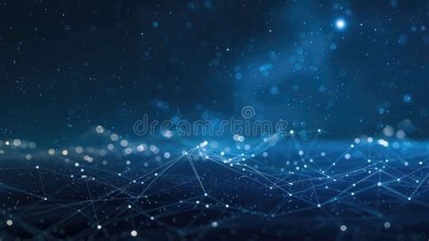 Constellation In Night Sky Forms Data Graph Symbolizing The Celestial