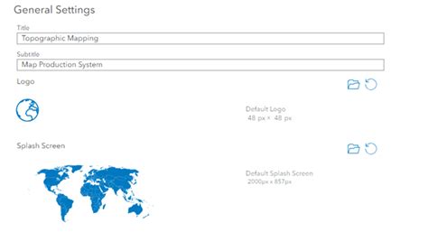 configure general settings—arcgis production mapping server extension