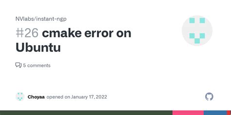 Cmake Error On Ubuntu Issue NVlabs Instant Ngp GitHub