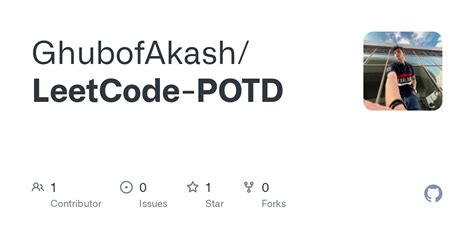 github ghubofakash leetcode potd