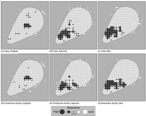 getis ord g i spatial cluster analyses for fear and protective action