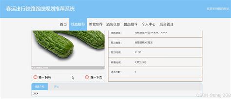 Javavue计算机毕设春运出行铁路路线规划推荐系统【源码开题论文程序】 Csdn博客