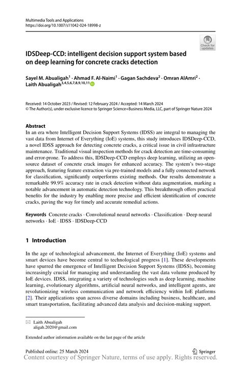 Idsdeep Ccd Intelligent Decision Support System Based On Deep Learning