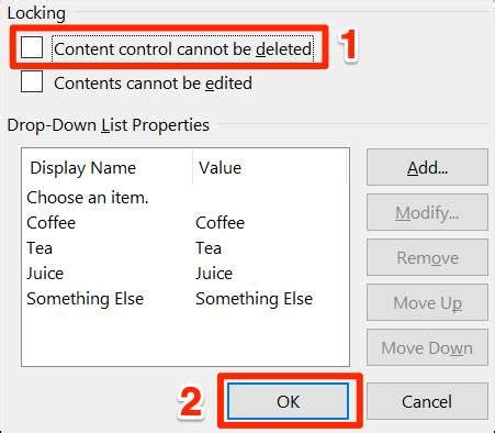 How To Add A Drop Down List To A Word Document TheFastCode