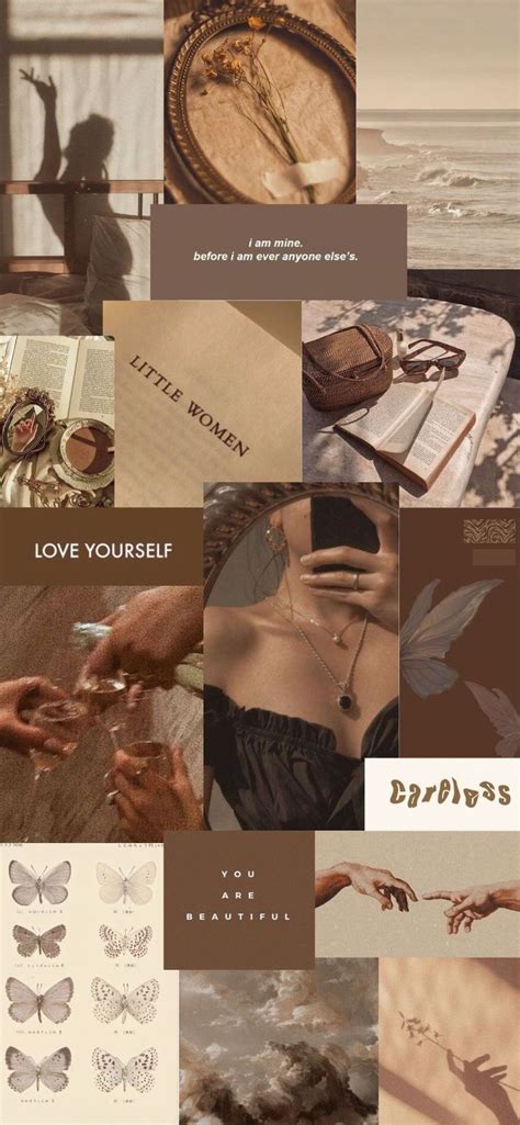 Brown Aesthetic Girl Iphone Wallpaper Cute Backgrounds Black