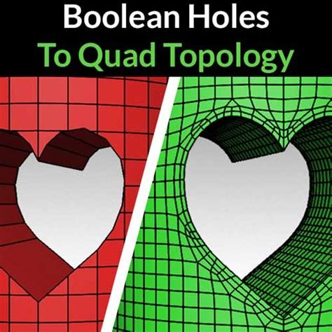 Boolean Holes To Quad Topology — Blender Secrets