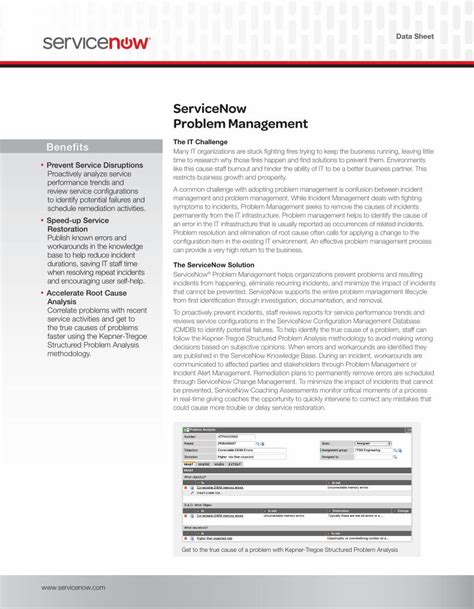 PDF ServiceNow Problem Management Technosys Are Published In The ServiceNow Knowledge Base