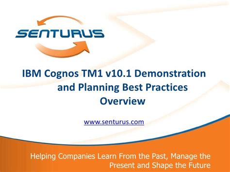 Ibm Cognos Tm1 Version 101 Demonstration And Financial Planning Best