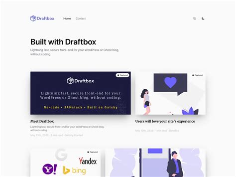 gatsby ghost novela starter by draftbox co a gatsby template built