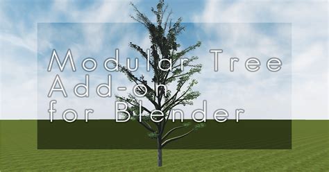 ArtStation Easy Tree With Mtree Addon Free Blender OFF