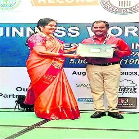 Tejeswara Rao In Guinness Book Sakshi Education