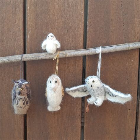 Owls Knitting Pattern Etsy