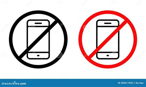 Turn Off Mobile Phone Icon Vector No Smartphone Sign Stock Vector Illustration Of Sign
