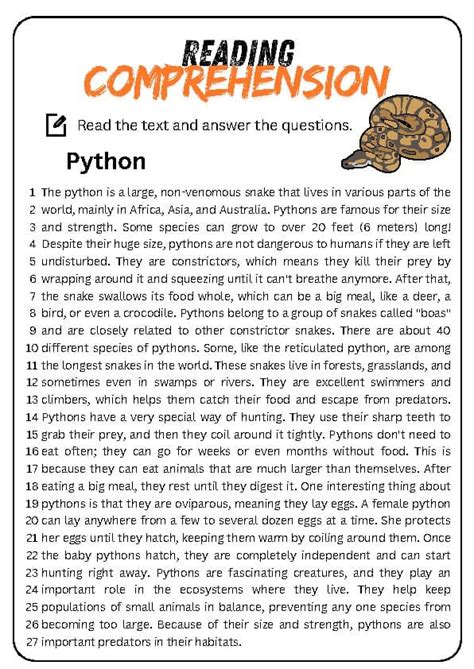 Reading Comprehension Python Solutions By Learnplanet Tpt