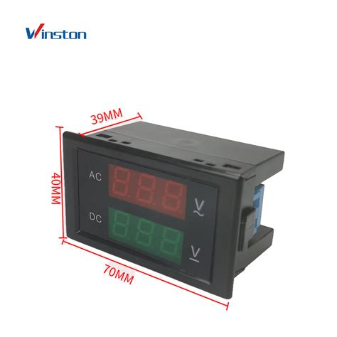 Ac Dc Voltmeter Ac 130 250v Dc 0 999v Volt Meter Voltage Meter Digital