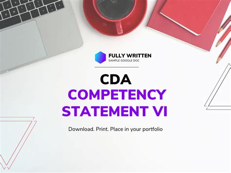Cda Competency Statement Vi Save Time And Get Your Credential In No Time I Word Doc I Portfolio